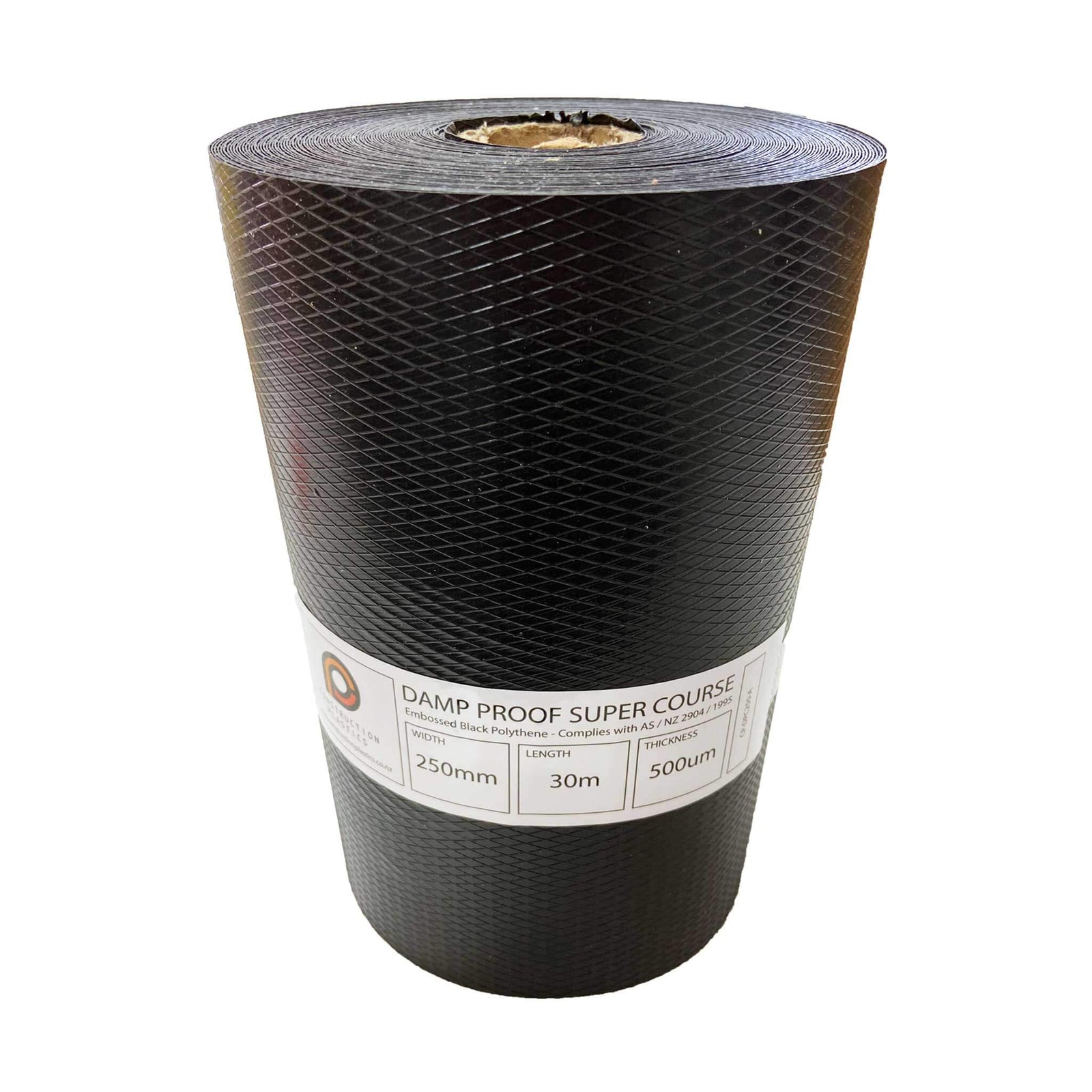 DPC (damp proof course), 500um PE, 250mm, 30m roll, NZ standard